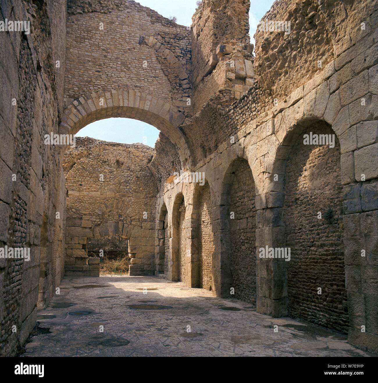 Roman baths in Bulla Regia, 1st century BC. Artist: Unknown Stock Photo ...