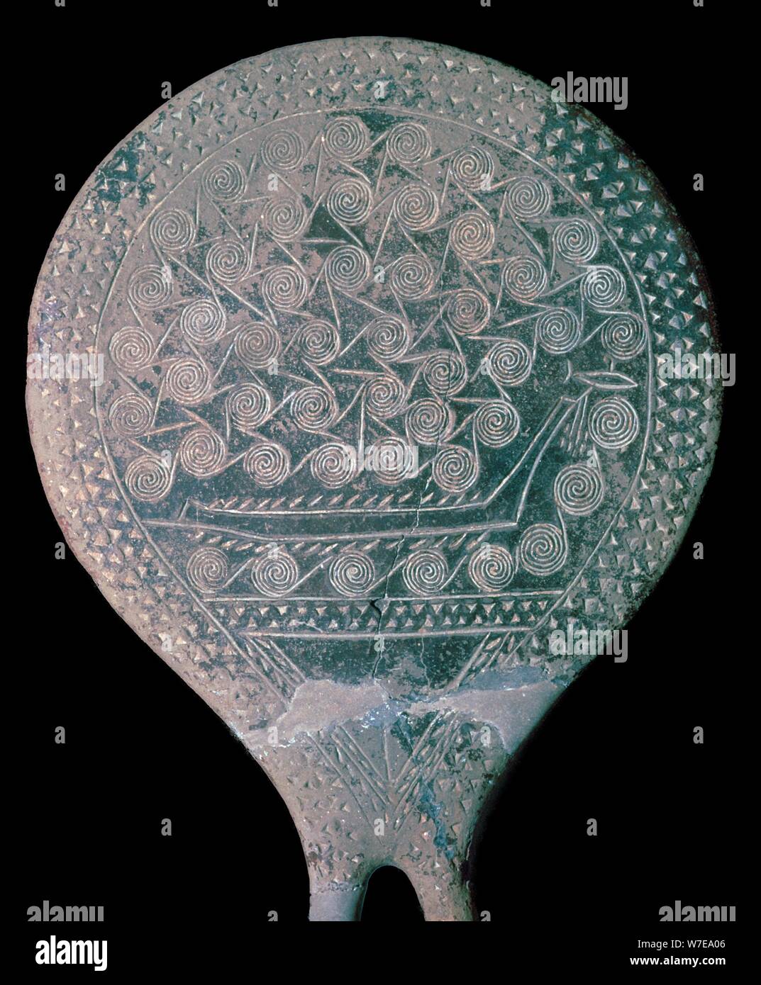 Frying pan figure from Syros, 25th century BC. Artist: Unknown Stock ...