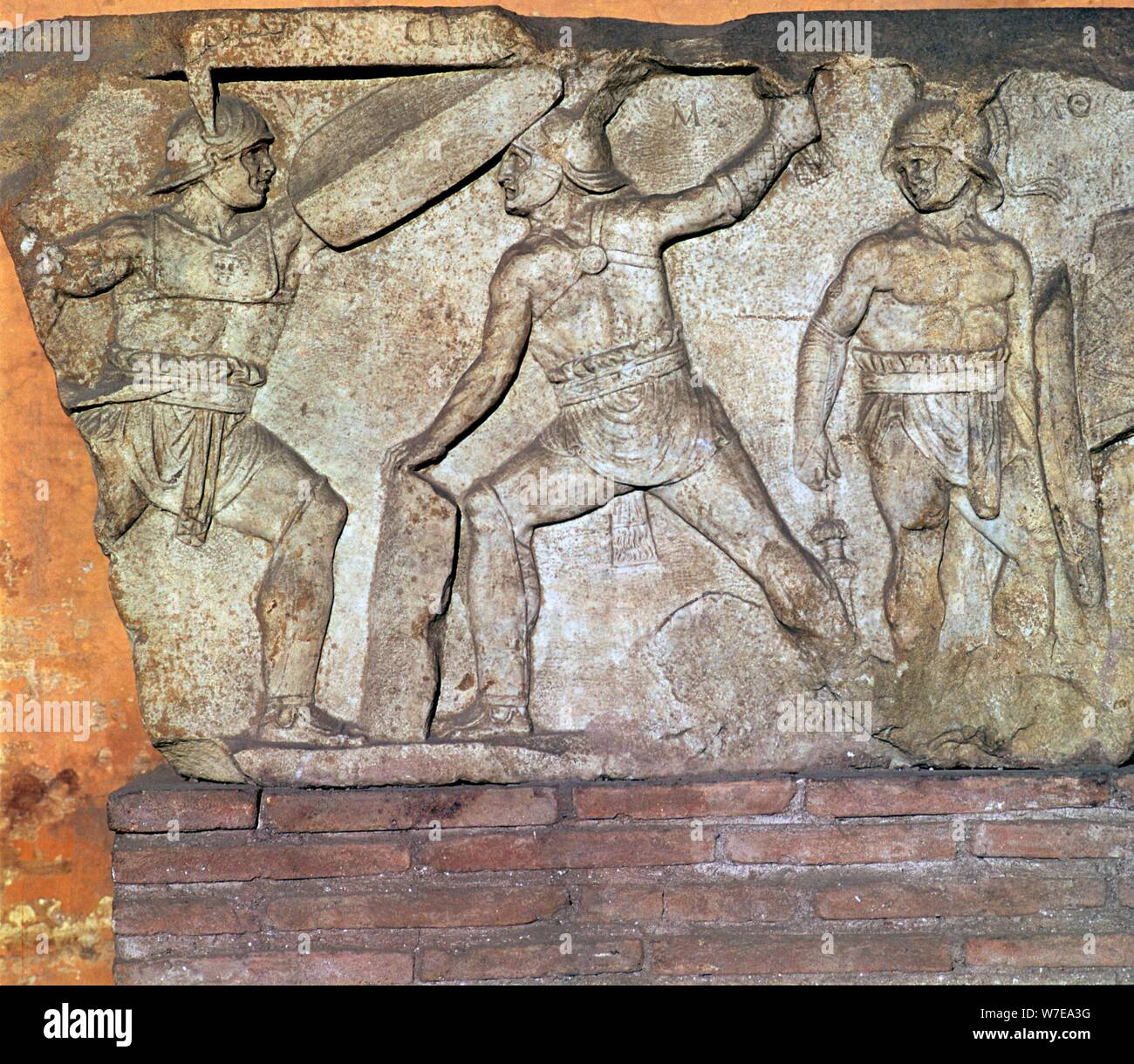 Gladiator fight relief hi-res stock photography and images - Alamy