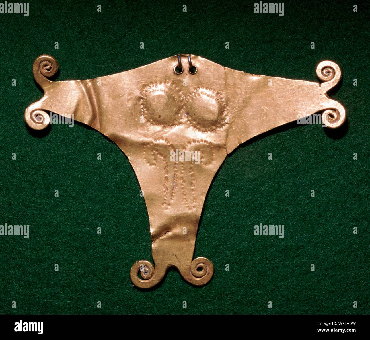 Gold cross-shaped idol from the Moigard treasure, 31st century BC ...