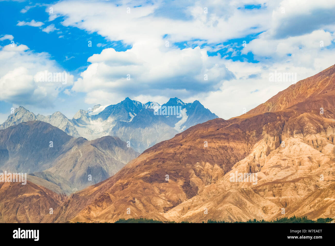 landscape of beautiful mountains and vallies of northern areas of ...