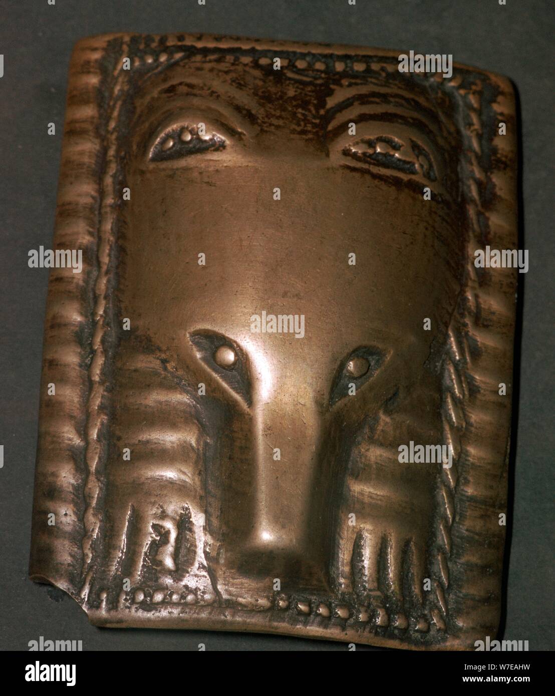 Bronze plaque of a bear from the Perm' region of Siberia, 8th century ...