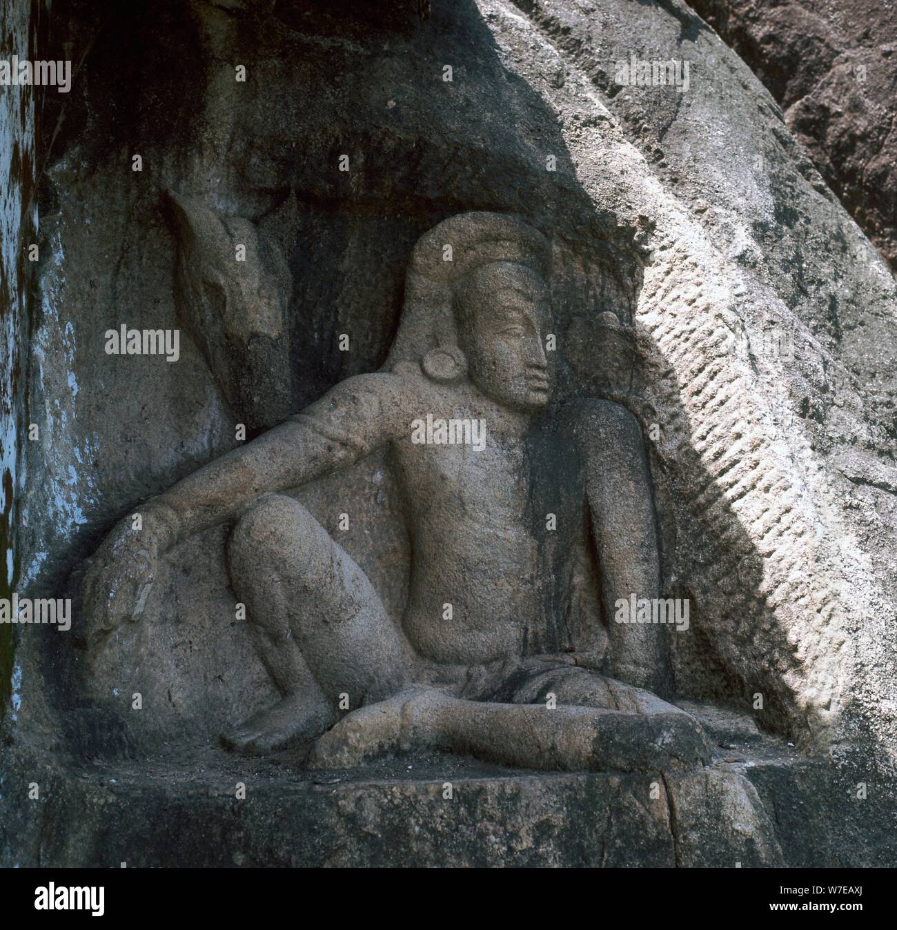 Sri Lankan carving of Anuradhapura Parjanya and his horse Agni, 6th ...