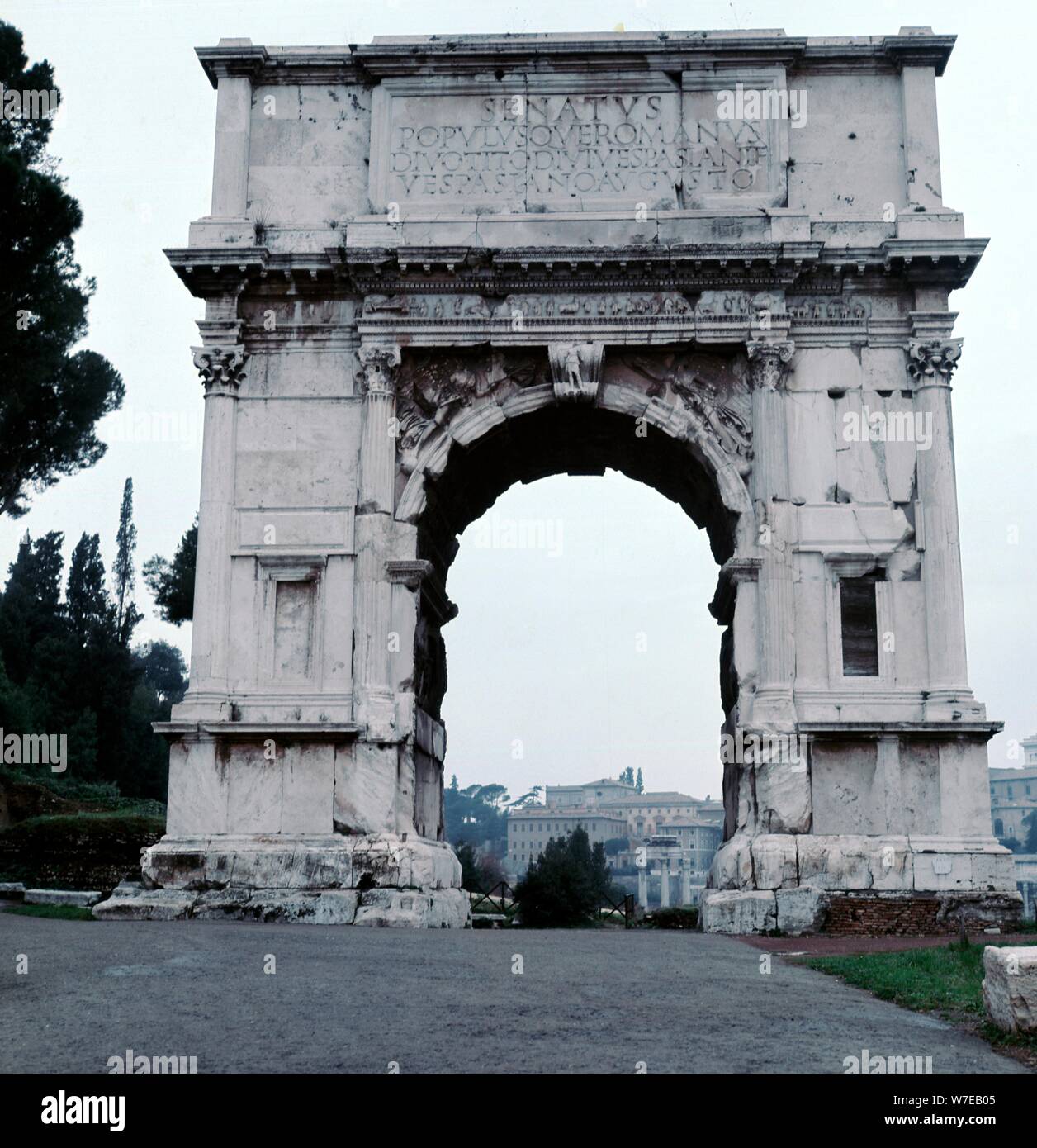 Arch of the Emperor Titus, 1st century. Artist: Unknown Stock Photo - Alamy
