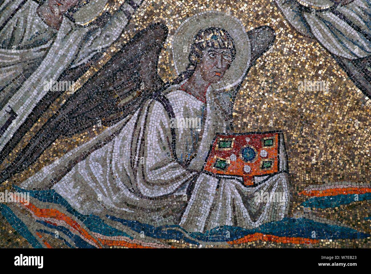 Mosaic of an angel, 6th century. Artist: Unknown Stock Photo - Alamy