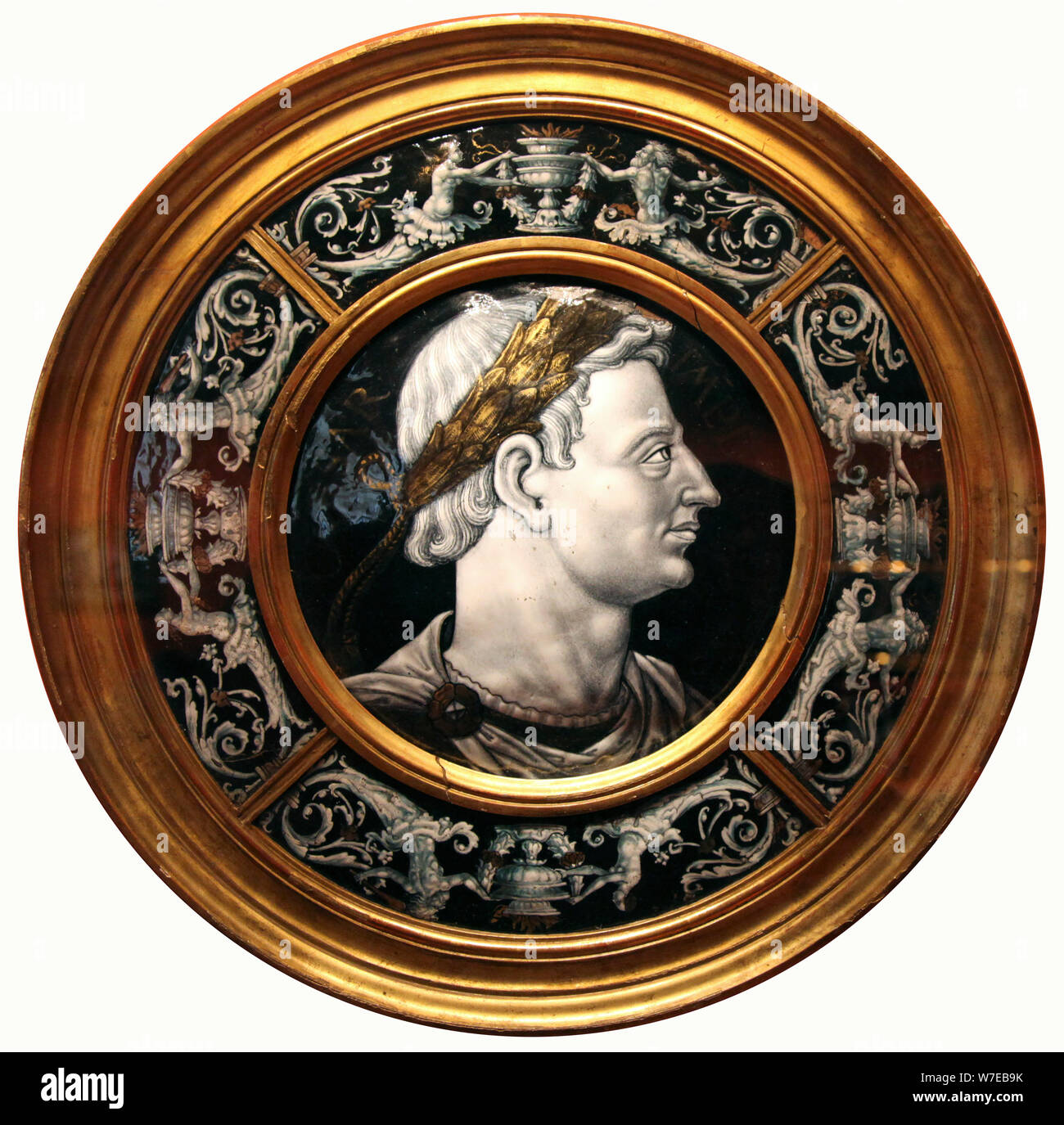 Medallion with a portrait of the Roman Emperor Domitian, 16th century ...