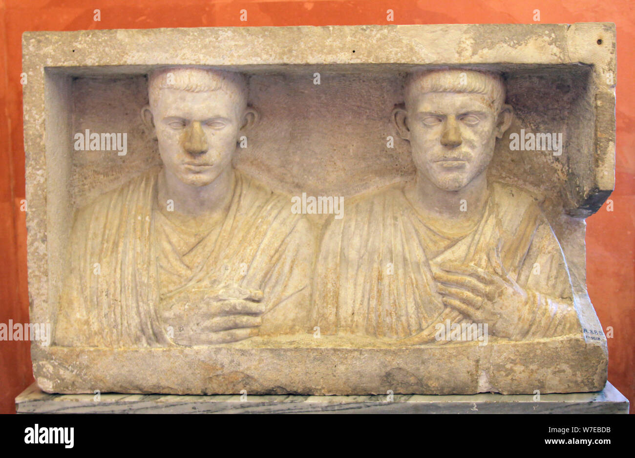 Sepulchral monument of two brothers, second half of 1st century BC ...