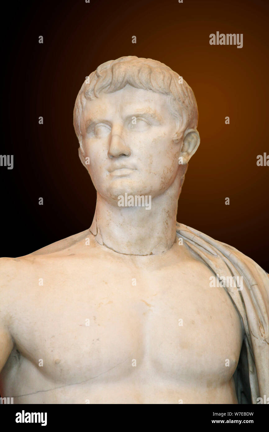 Statue of Augustus as Jupiter, first half of 1st century BC. Artist ...