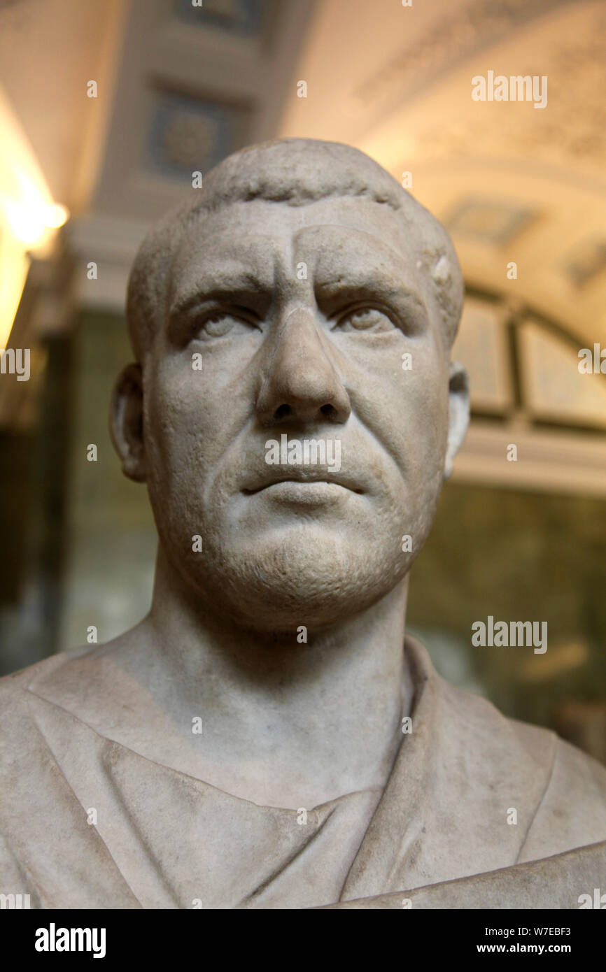 Portrait bust of the Roman Emperor Philip the Arab, c mid 3rd century ...