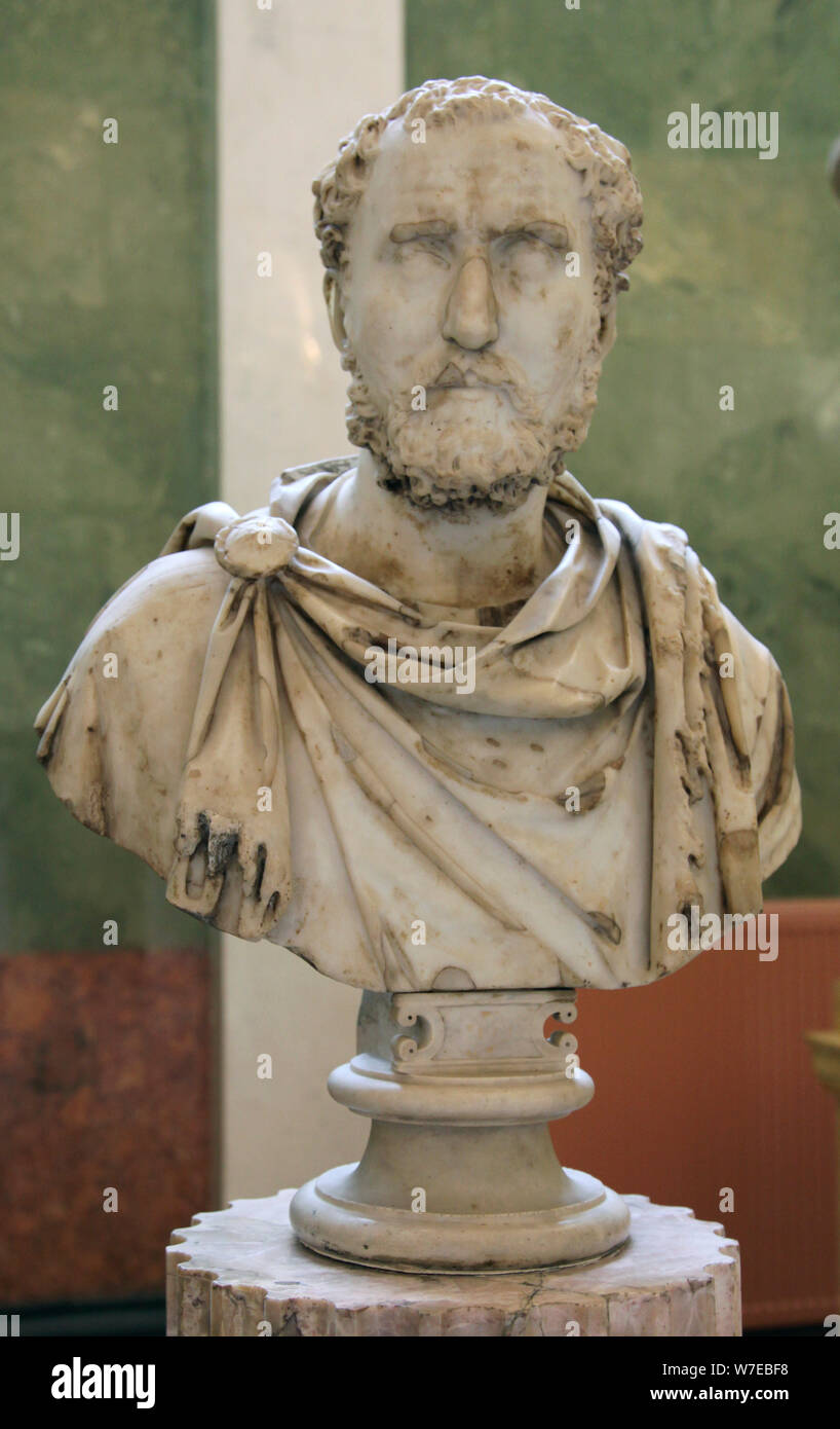 Portrait bust of a Roman Commander General, early 3rd century AD ...