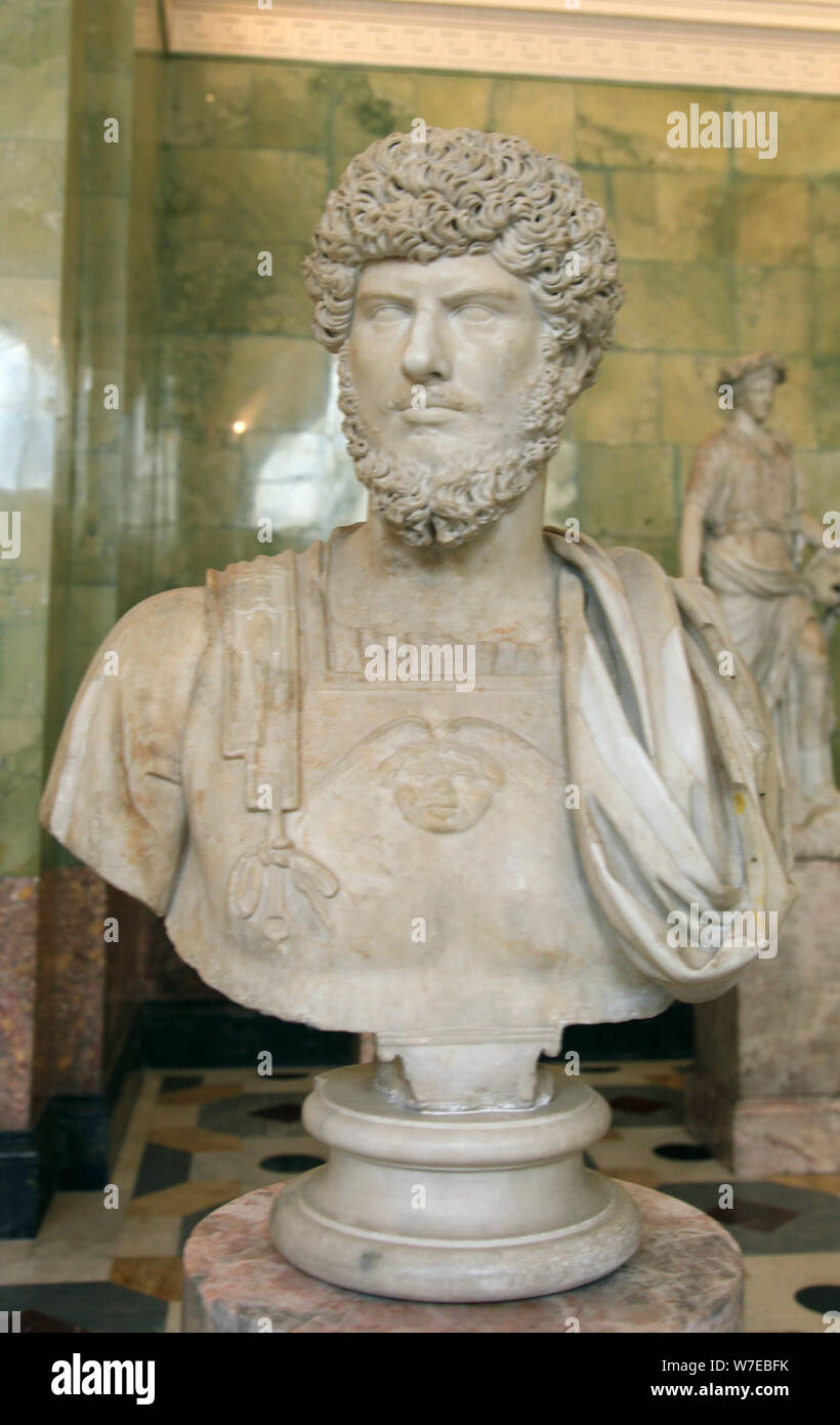 Portrait of Lucius Verus, mid third quarter of 2nd century. Artist ...