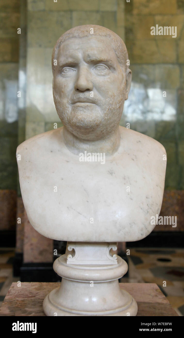 Portrait bust of the Roman Emperor Balbinus, second quarter of 3rd ...