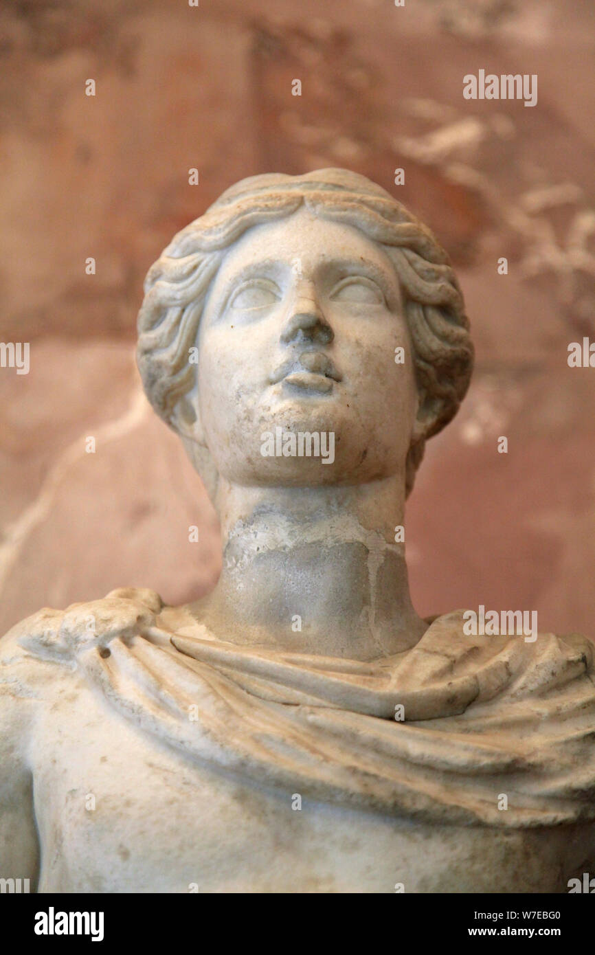 Statue of Apollo, Roman, 1st century, restored in the 18th century ...