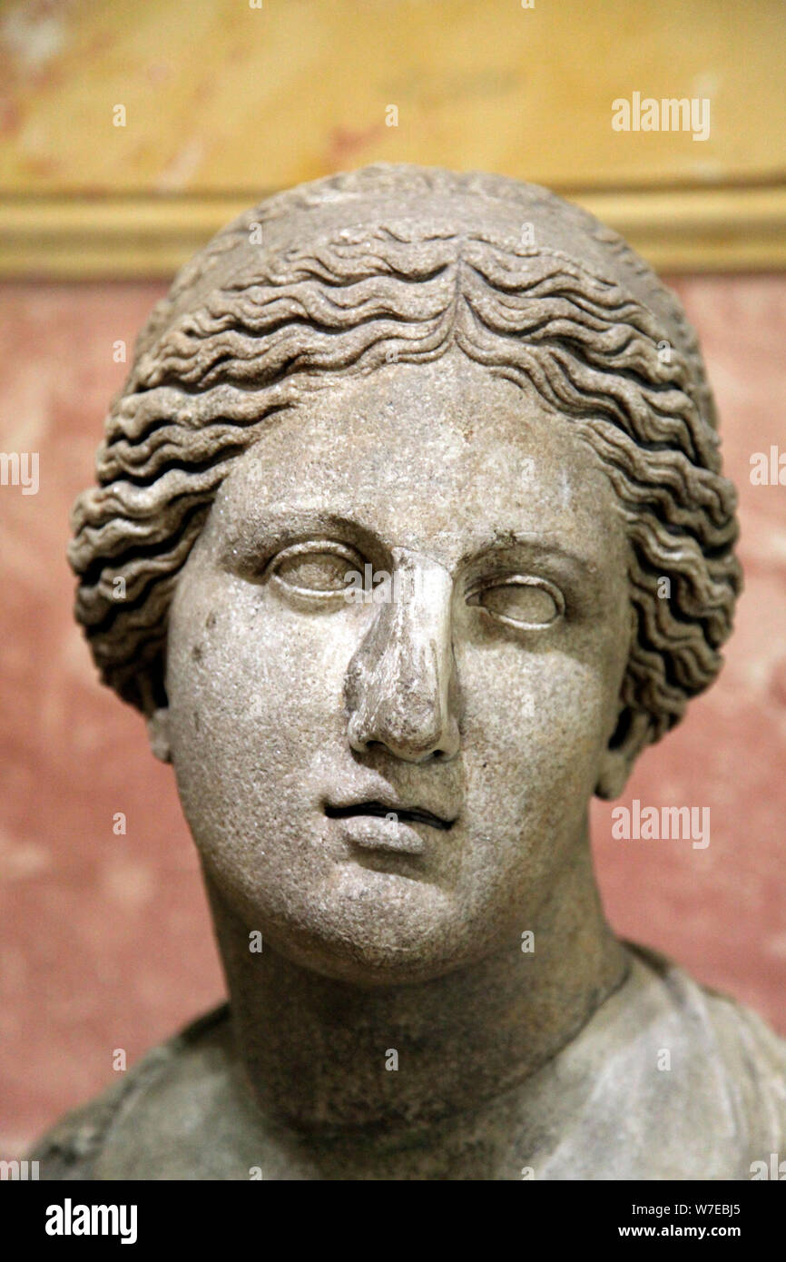 The greek goddess of love beauty it is marble sculpture hi-res stock ...