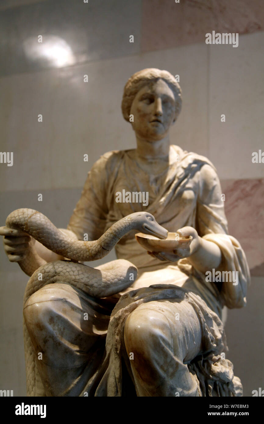 Statue of Hygieia, Goddess of Health. Artist: Unknown Stock Photo - Alamy