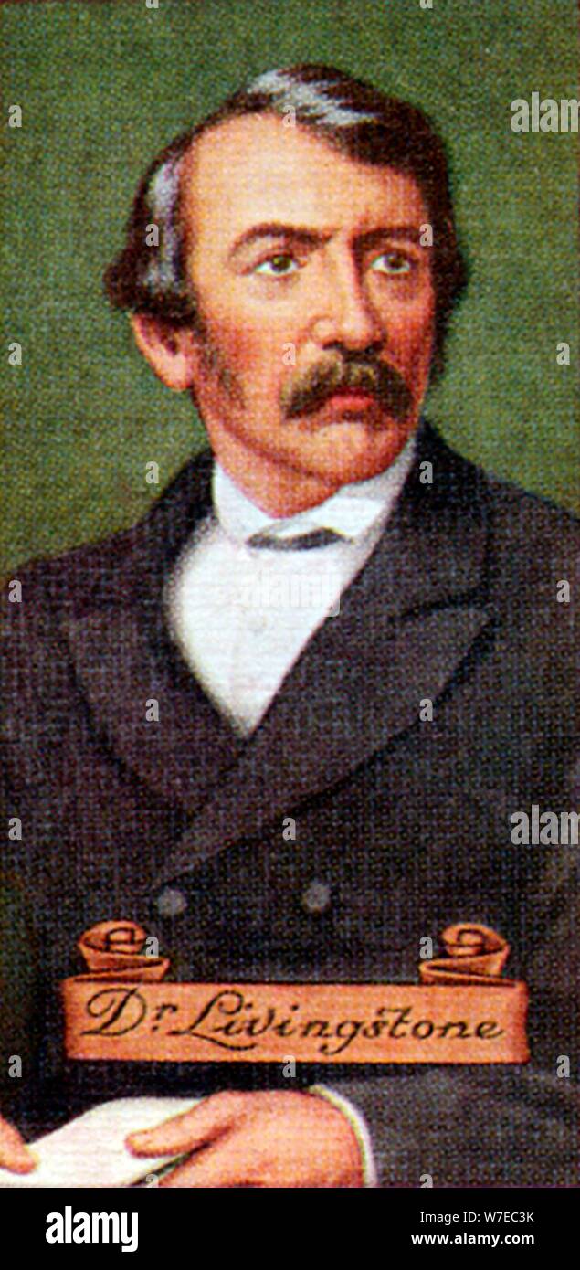 Dr. Livingstone, taken from a series of cigarette cards, 1935. Artist ...