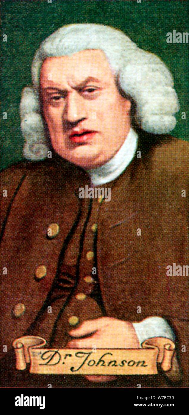 Dr. Johnson, taken from a series of cigarette cards, 1935. Artist ...