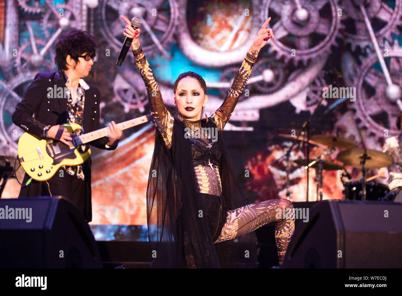 Japanese singer and actress Mika Nakashima performs at her "2017 YOU ...