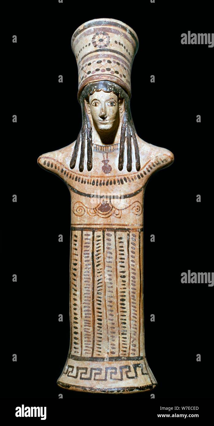 Terracotta statuette of a goddess. Artist: Unknown Stock Photo - Alamy