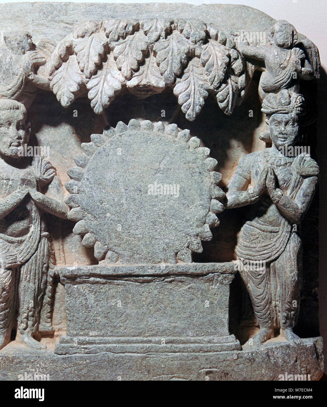 Sculpture of worship of the sun-disc, 1st century. Artist: Unknown ...