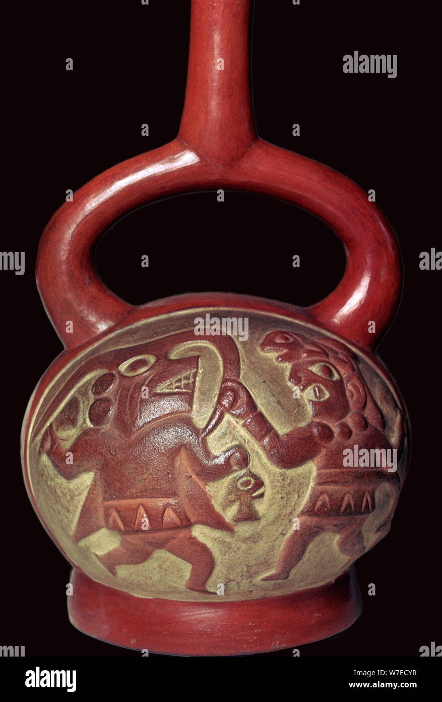 Mochicha stirrup-spout vessel, 1st century. Artist: Unknown Stock Photo ...