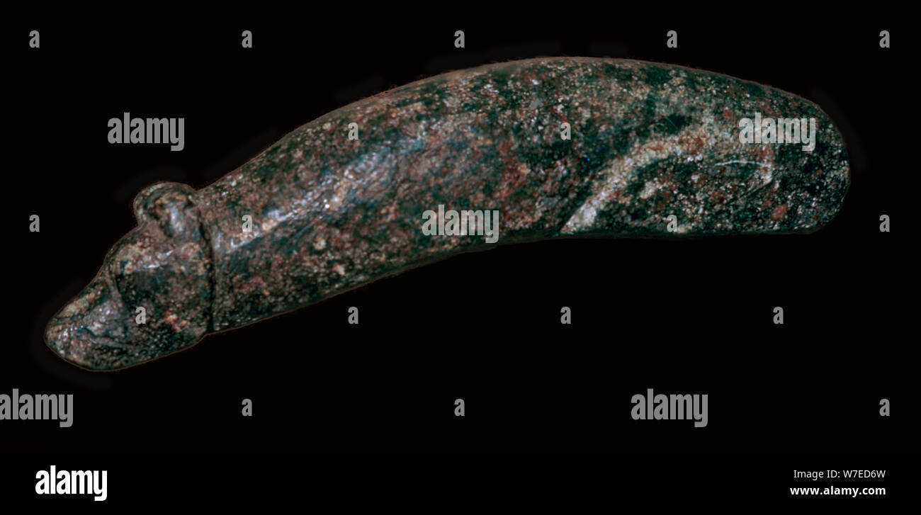 Neolithic bear-headed stone club. Artist: Unknown Stock Photo - Alamy