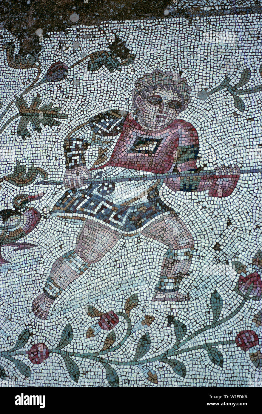 Floor mosaic from a Roman villa. Artist: Unknown Stock Photo - Alamy