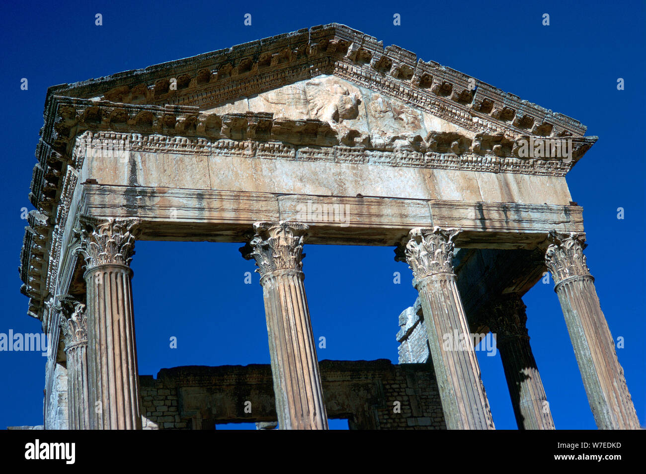 Capitol of Dougga, 2nd century. Artist: Unknown Stock Photo - Alamy