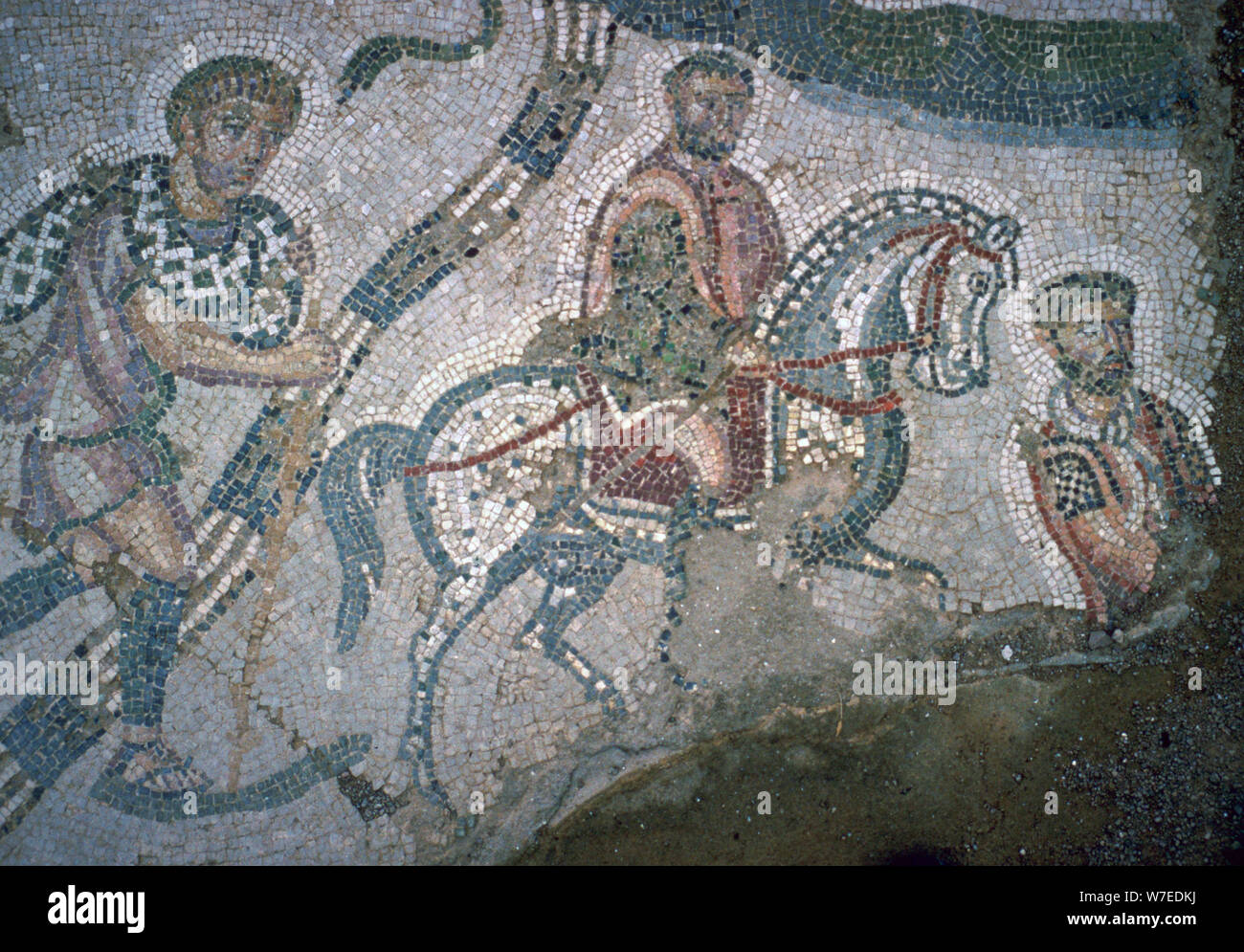 Roman mosaic from Bulla Regia, 2nd century BC. Artist: Unknown Stock ...