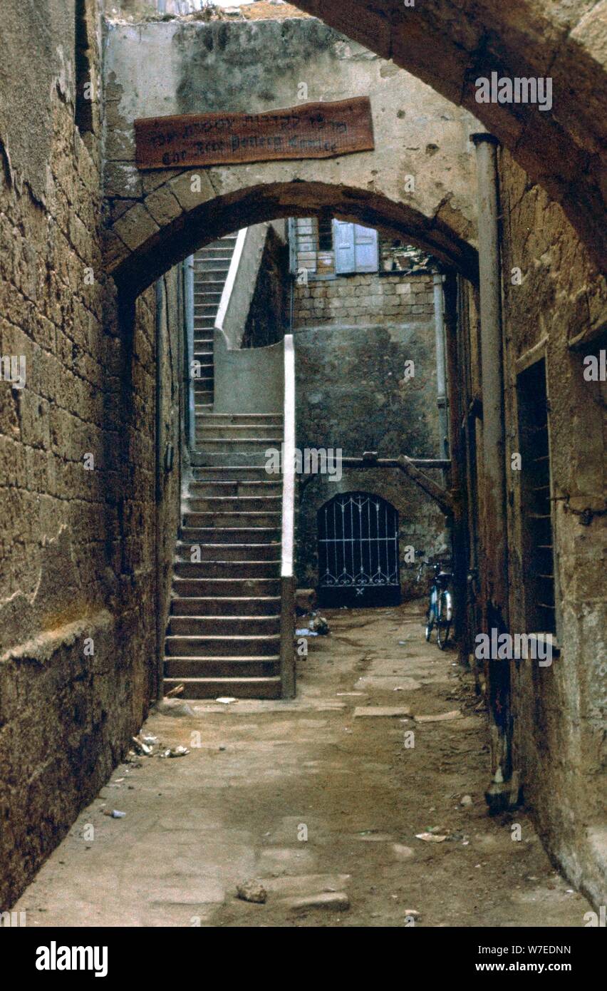 Alley and stairs in Acre Stock Photo - Alamy