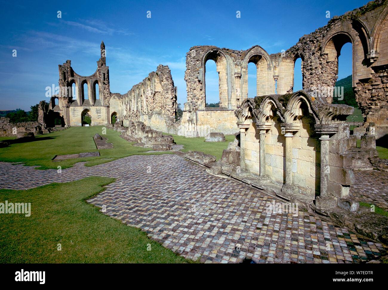 Byland Abbey. Artist: Unknown Stock Photo - Alamy