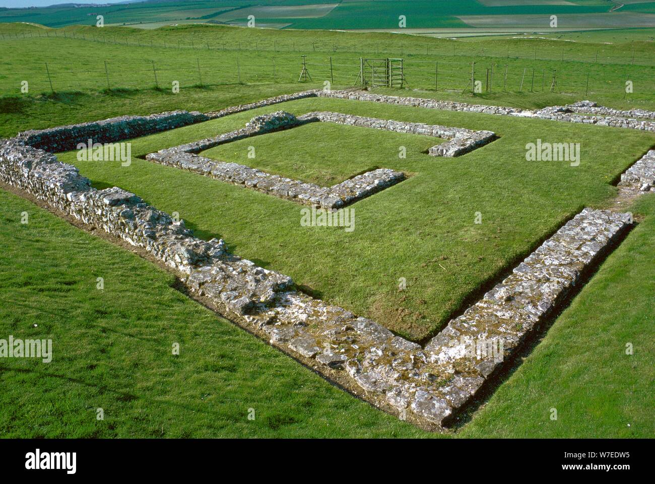 Maiden Castle, 4th century Stock Photo - Alamy