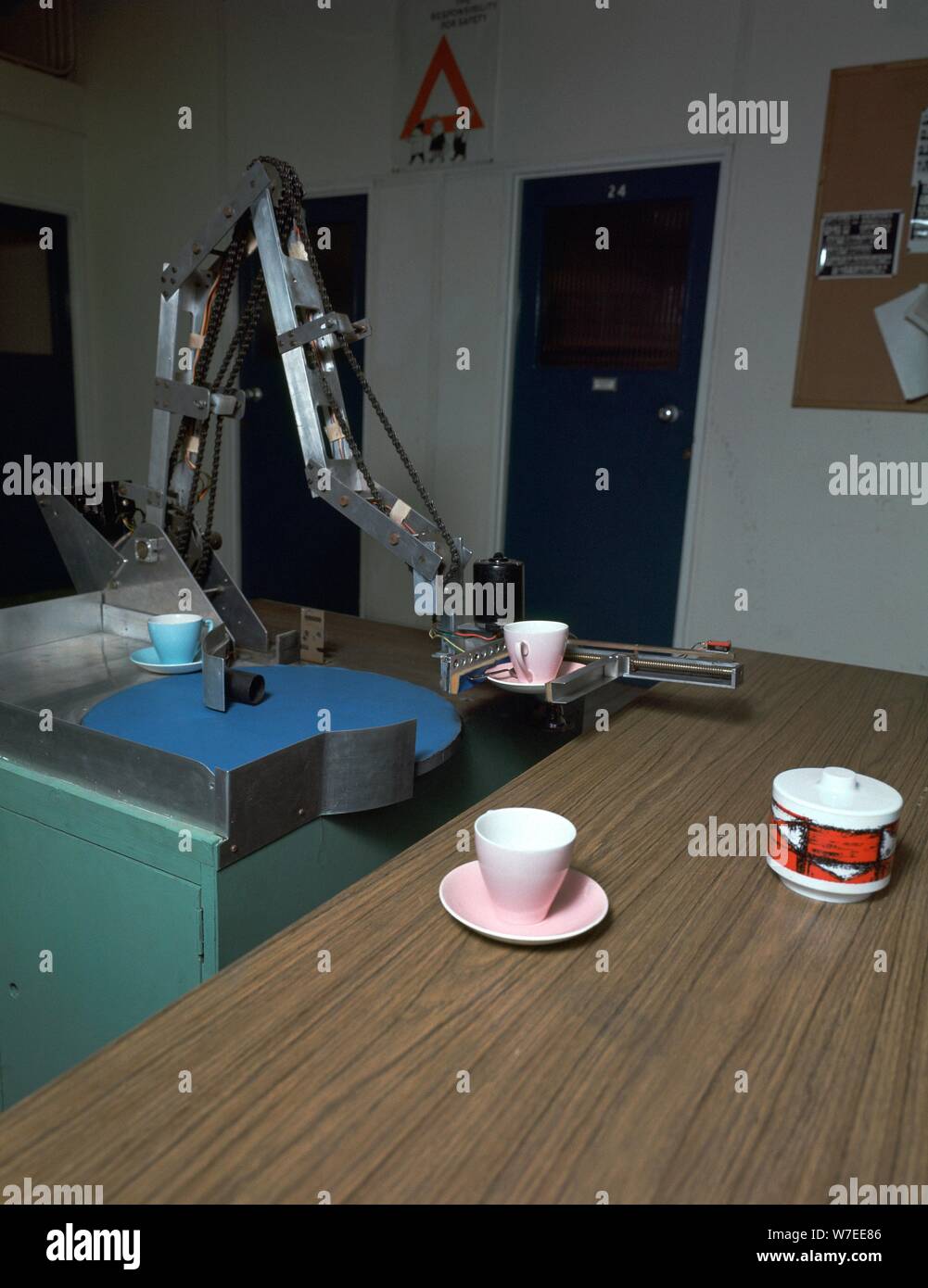 Table-clearing robot. Artist: Meredith Thring Stock Photo - Alamy