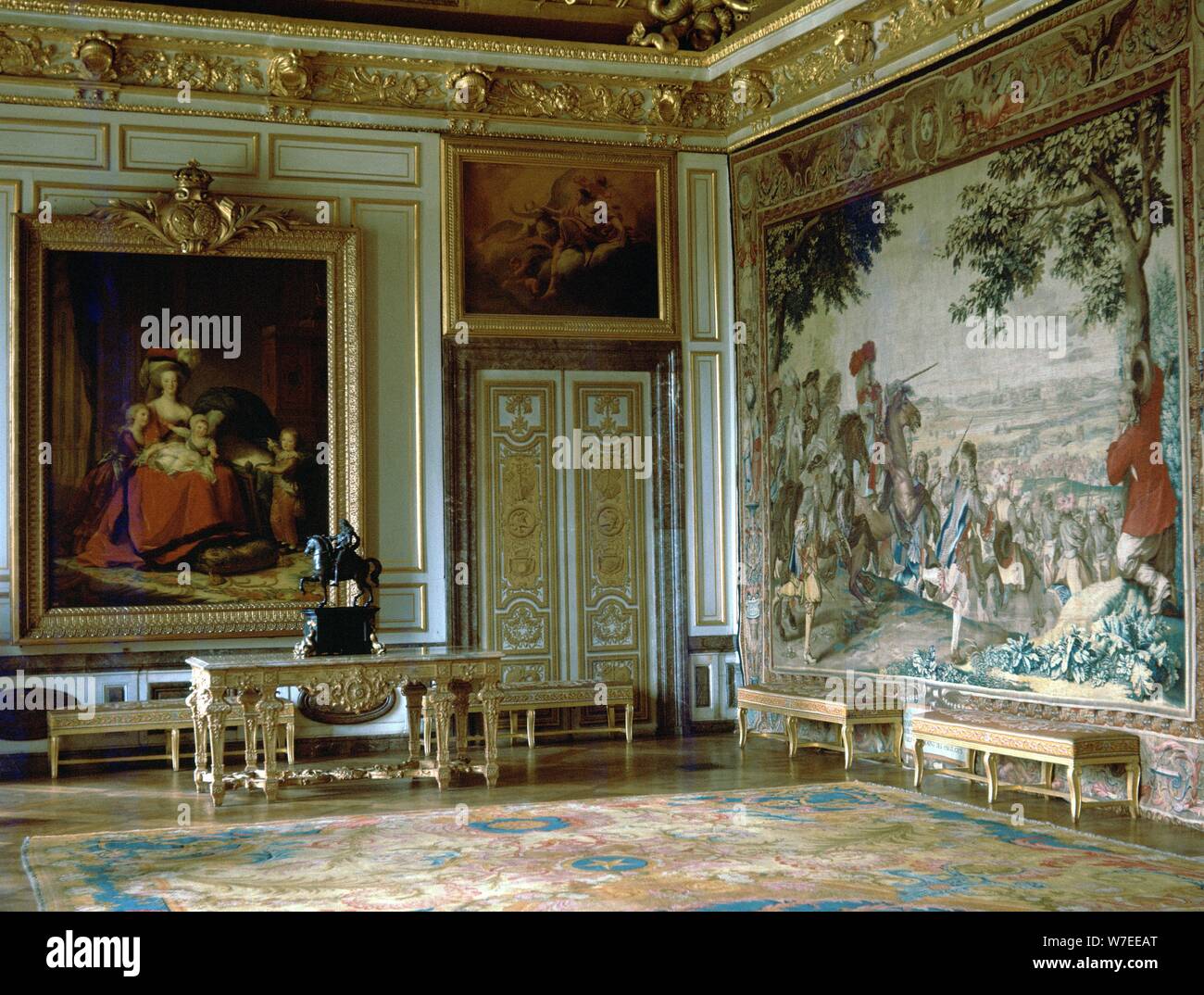 Apartment of Louis XIV at Versailles, 17th century. Artist: Unknown ...