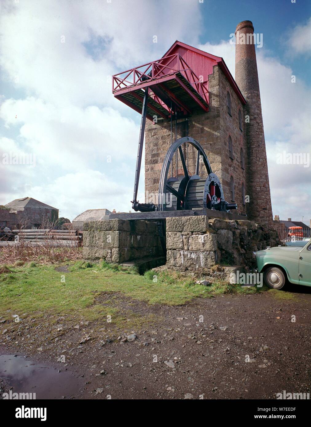 East Pool Whim Engine House, 19th century. Artist: Unknown Stock Photo ...
