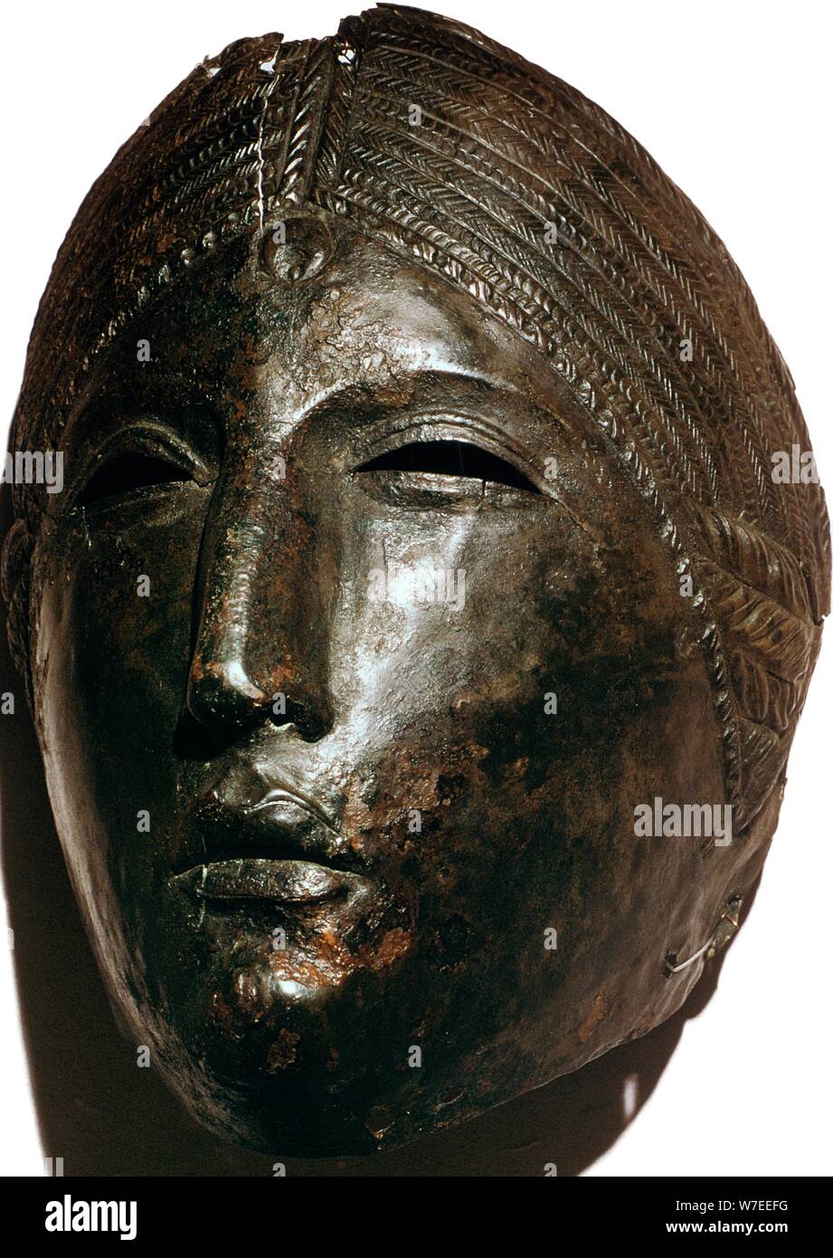 Bronze mask of Juno Lucina, 1st century BC. Artist: Unknown Stock Photo - Alamy