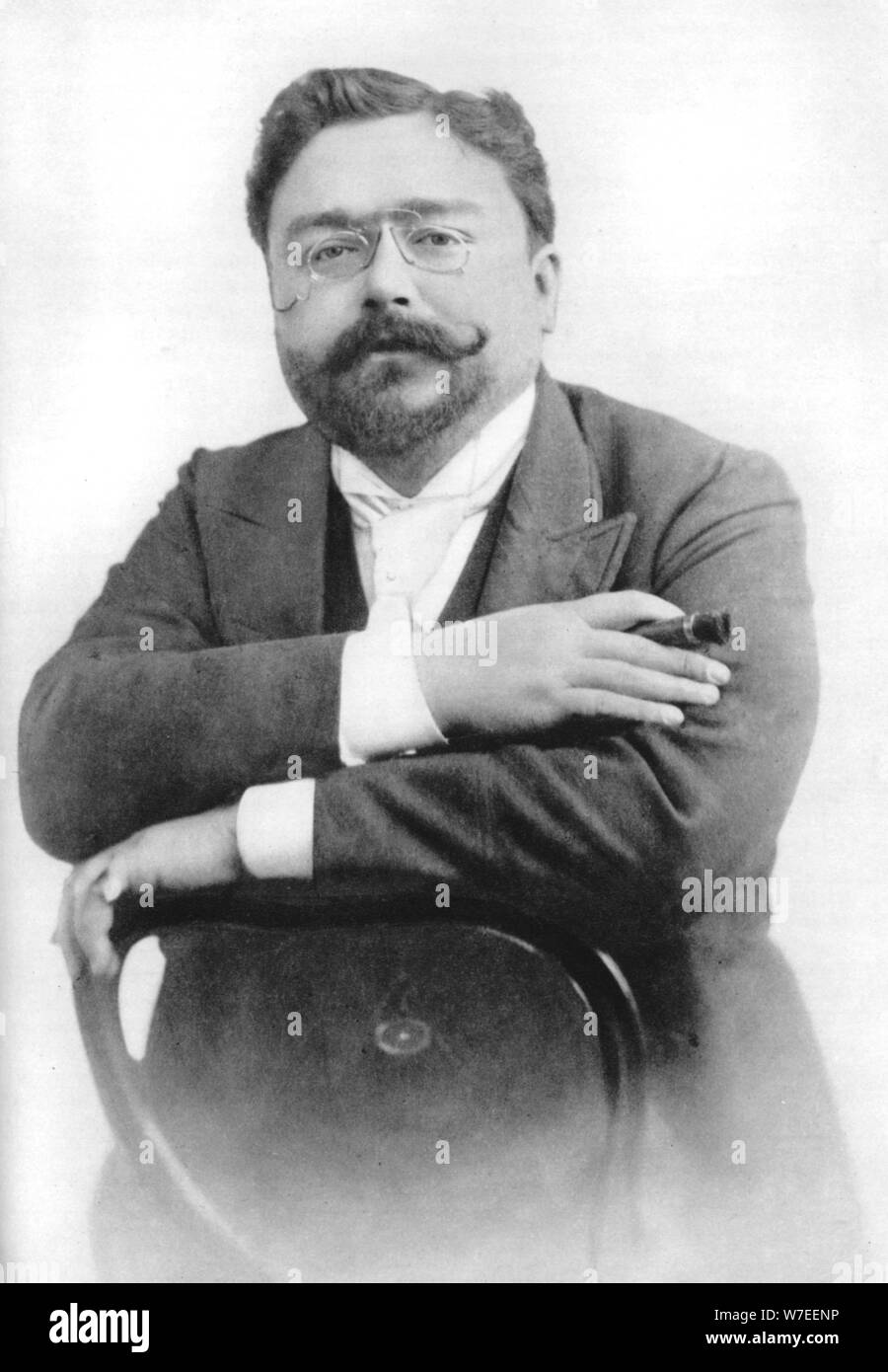 Isaac Albéniz (1860-1909), Spanish pianist and composer. Artist: A ...