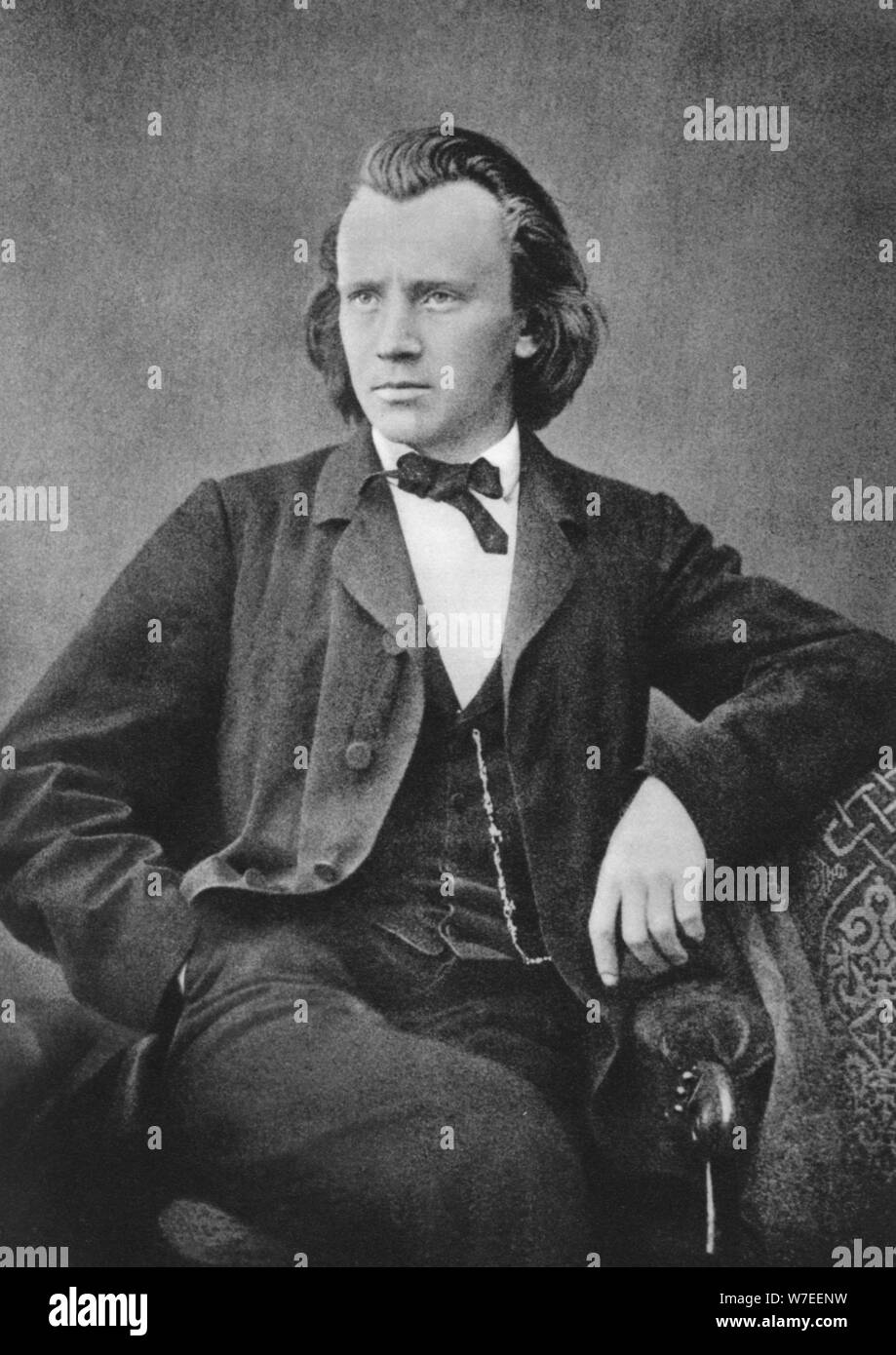 Johannes Brahms (1833-1897), German composer and pianist, c1866. Artist ...