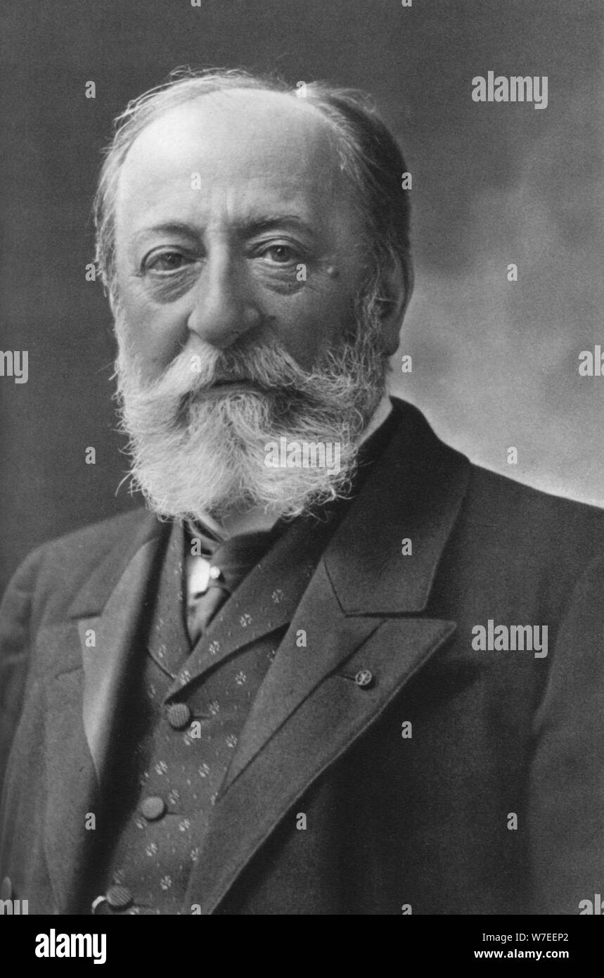 Camille Saint-Saens (1835-1921), French composer, organist, conductor ...