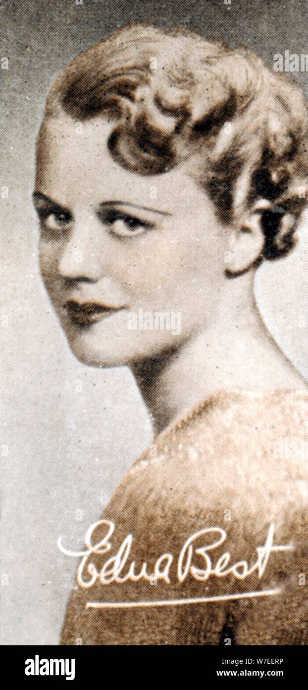 Edna Best (1900-1974), British stage and screen actress, 1935. Artist ...