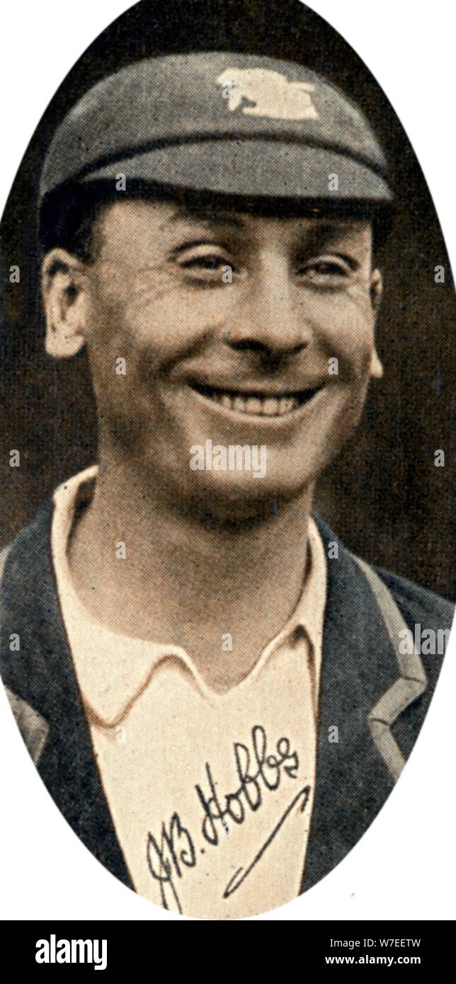 Jack Hobbs, Surry and England cricketer, 1935. Artist: Unknown Stock ...