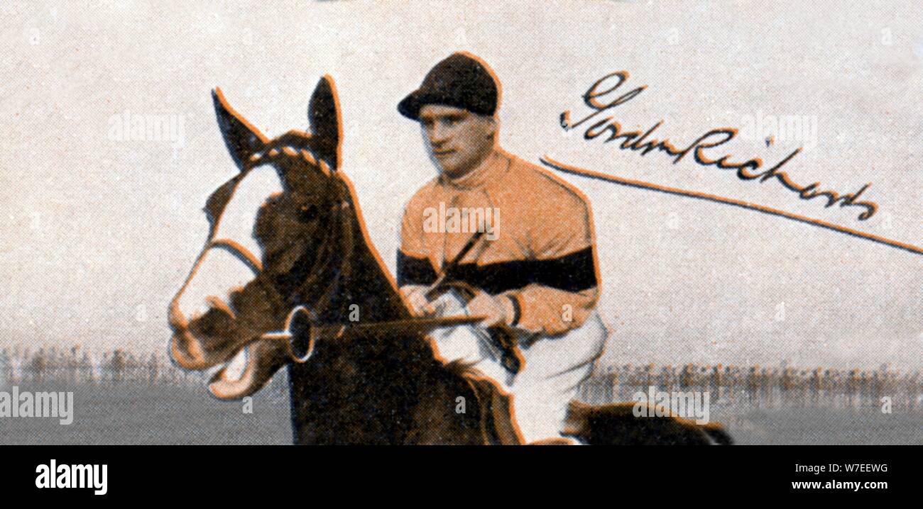 Sir Gordon Richards (1904-1986), jockey, 1935. Artist: Unknown Stock ...