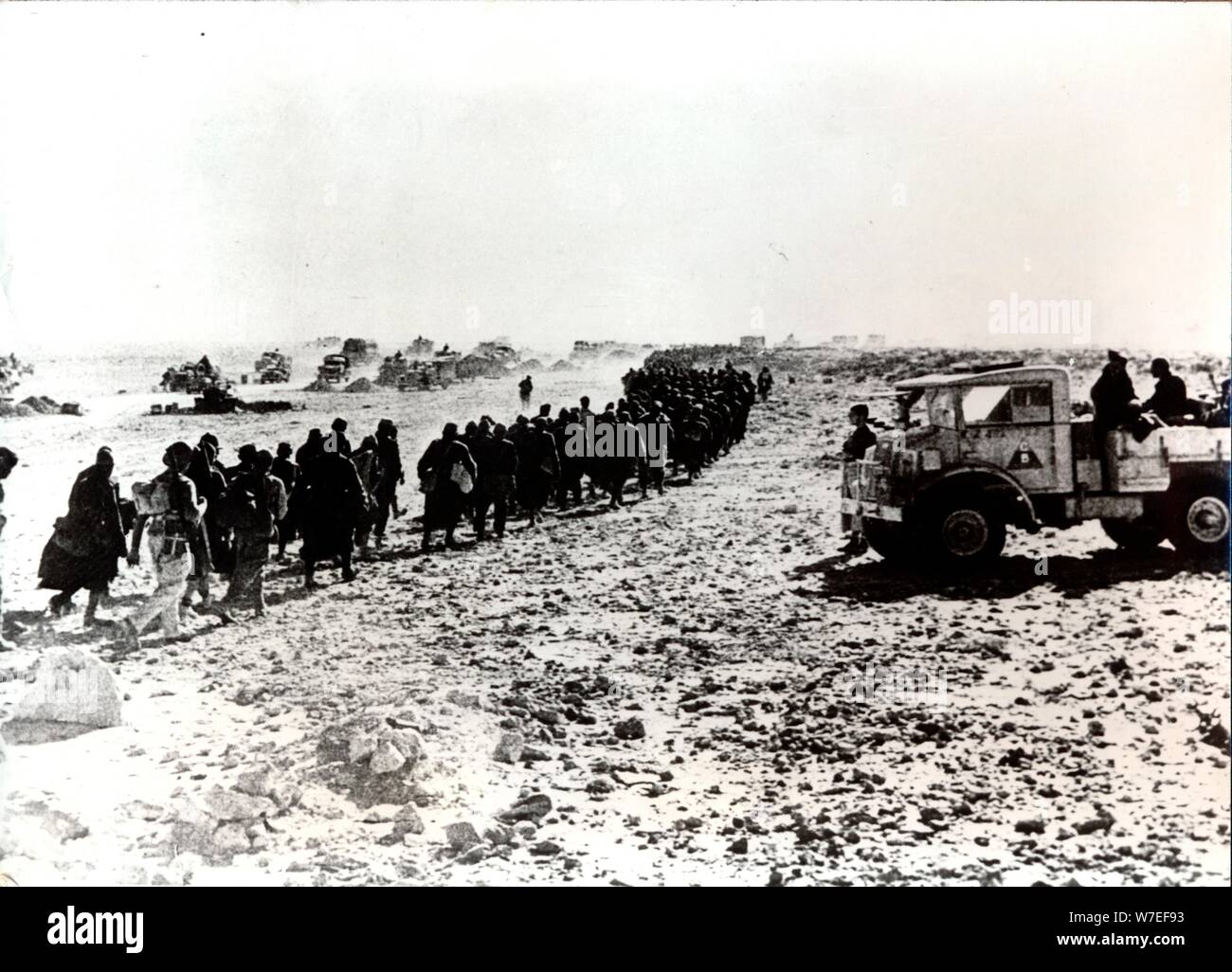 Column of German prisoners, near Tobruk, Libya, World War II, c1941 ... Column of German prisoners, near Tobruk, Libya, World War II, c1941 ...