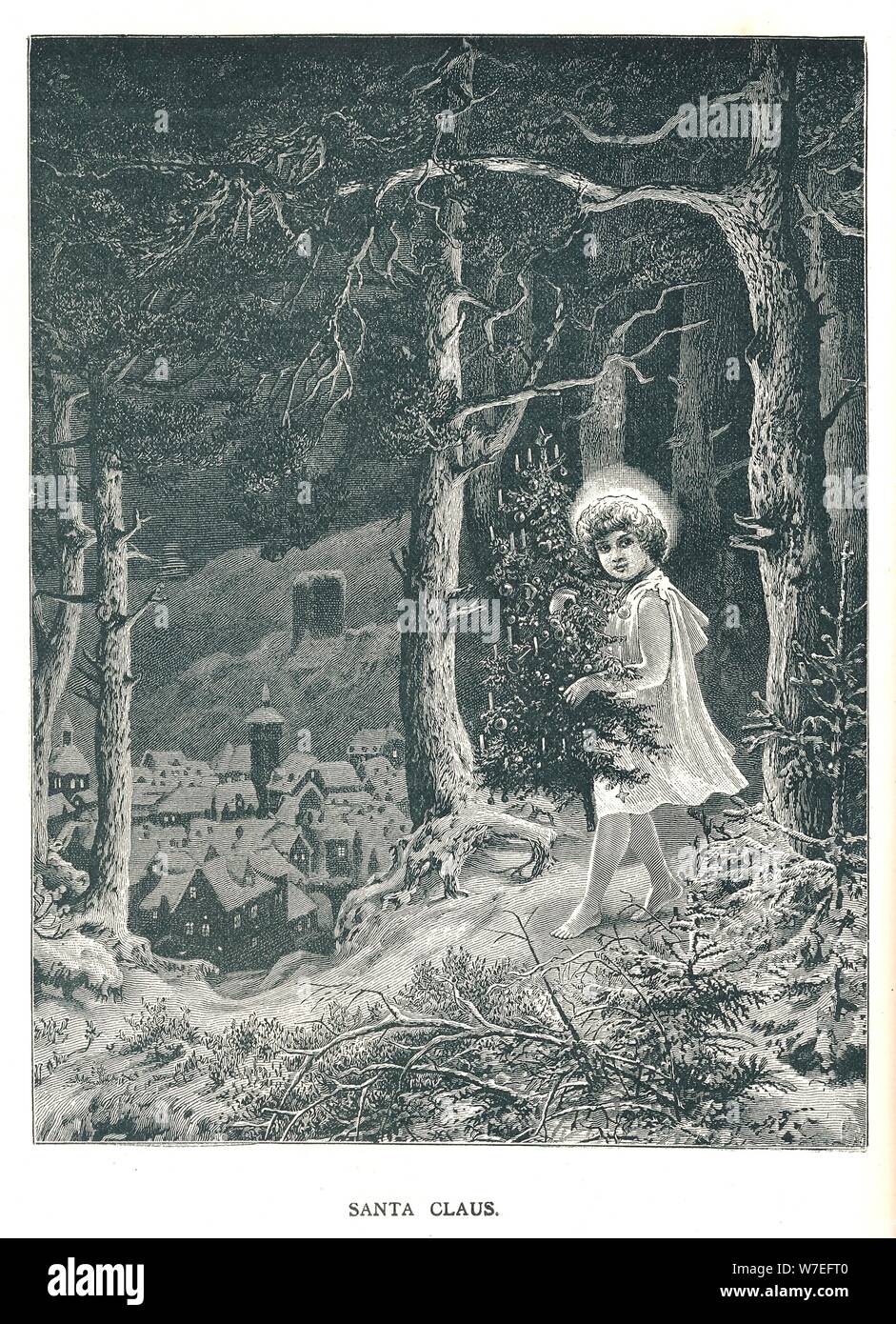 Santa Claus.Illustration From The Strand Magazine January-June 1891 ...