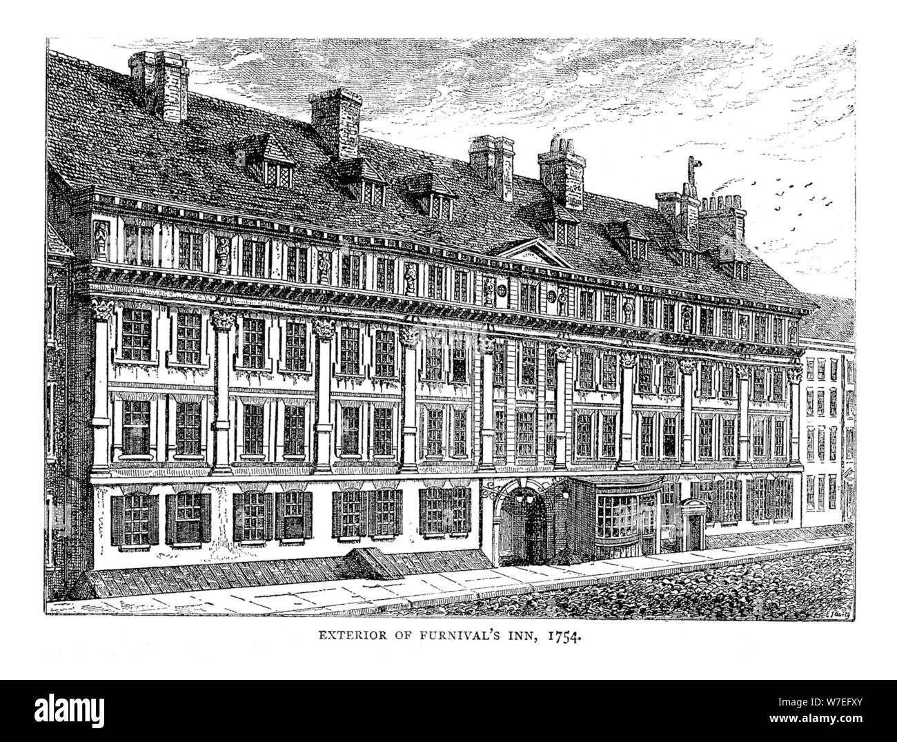 Exterior facade exterior Black and White Stock Photos & Images - Alamy