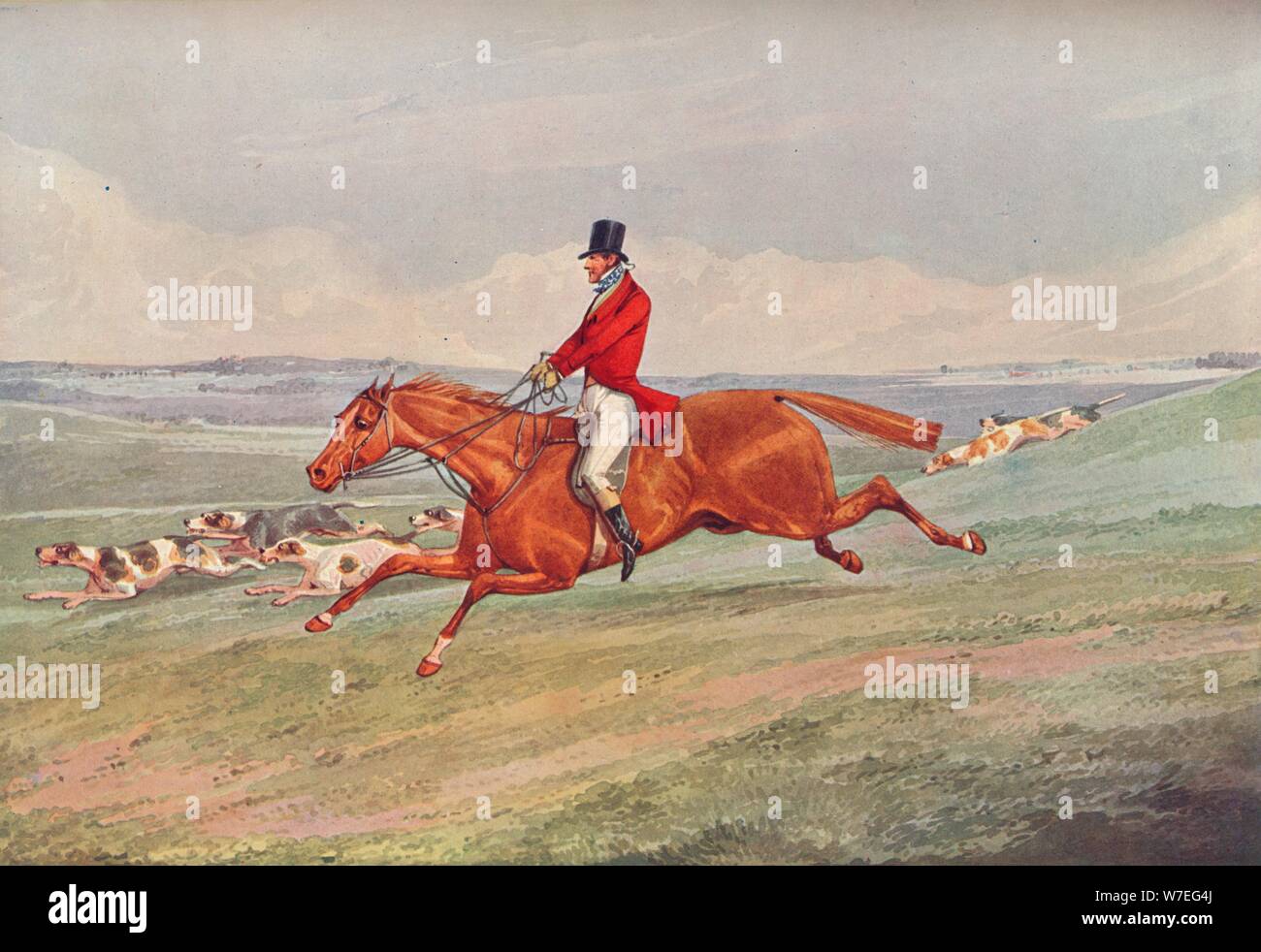 Taking the Lead, 1906. Artist: Henry Thomas Alken Stock Photo - Alamy