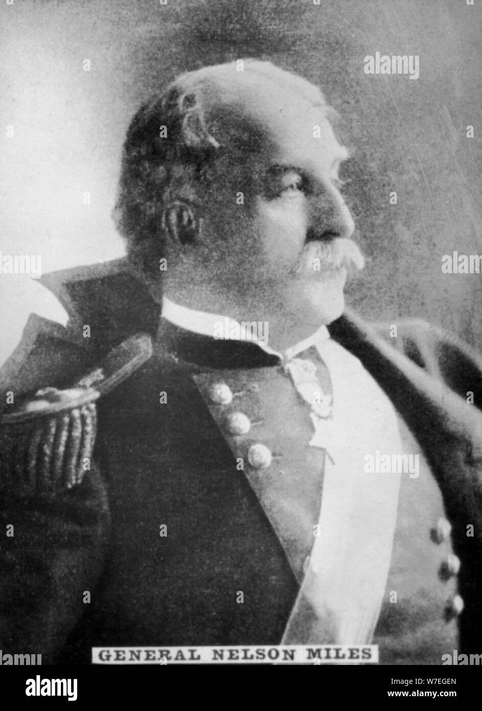 General Nelson Miles, (1839-1925), 1920s. Artist: Unknown Stock Photo ...
