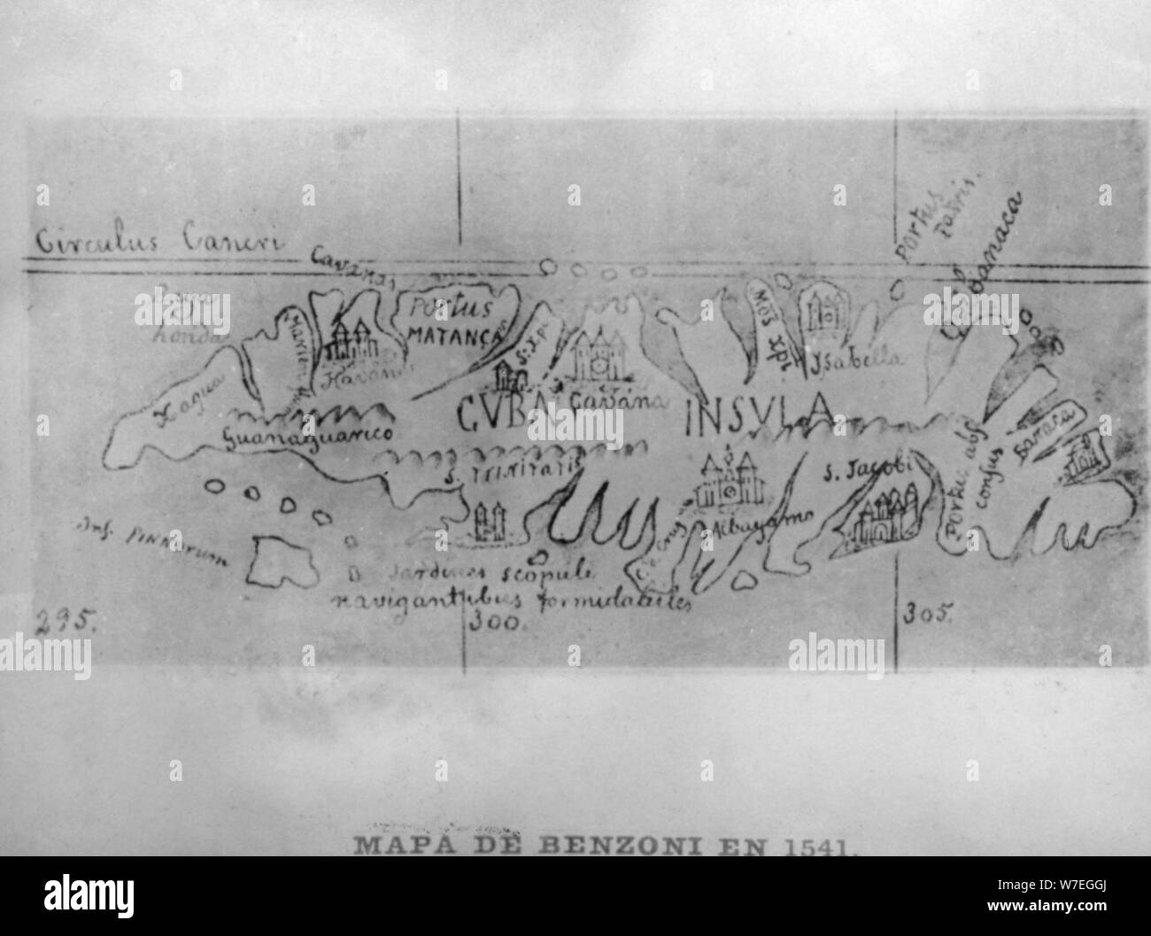 Map of Benzoni, (1541), 1920s. Artist: Unknown Stock Photo - Alamy