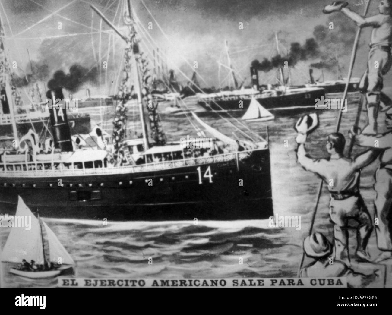 Spanish cuban american Black and White Stock Photos & Images - Alamy