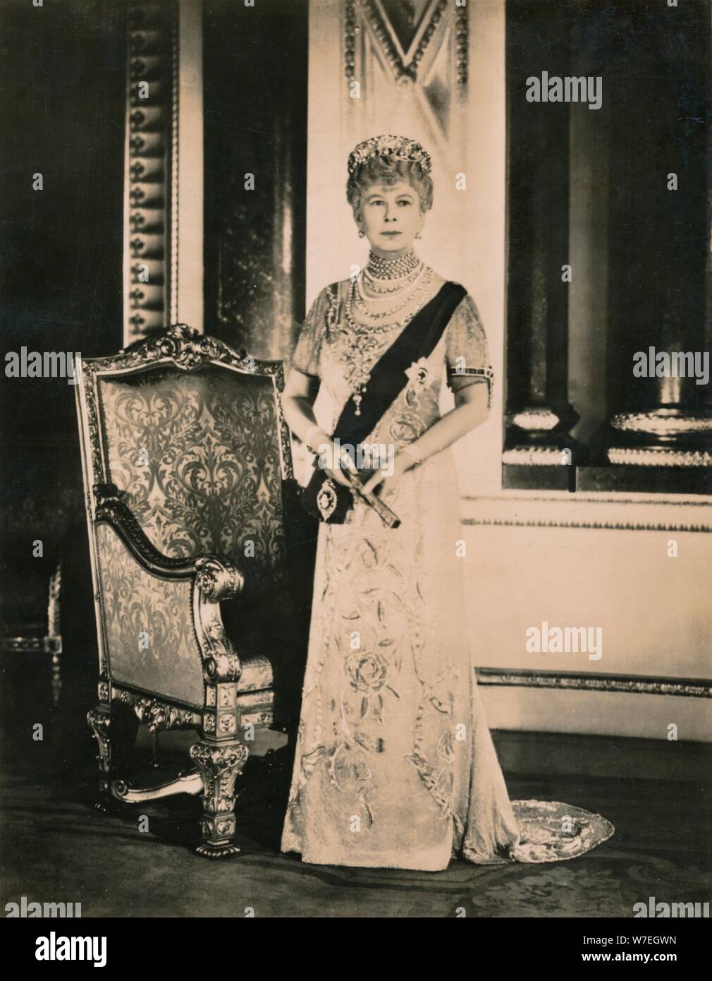 Queen Mary (1867-1953), 1935. Artist: Tuck and Sons Stock Photo - Alamy